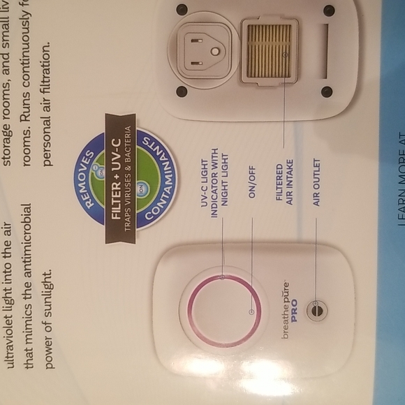 breathe pure | Other | Breathe Pure Portable Air Purifier New | Poshmark